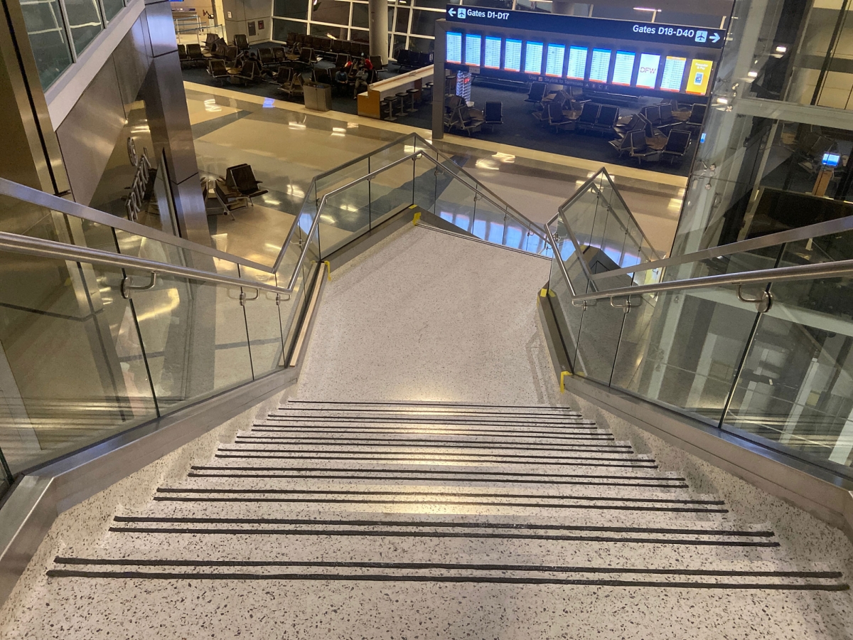 DFW Mezzanine Stair completion - Azteca Omega